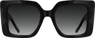 Karl Lagerfeld Karl Lagerfeld Womens Sunglasses KL6203S - Black with Gradient Grey Lens