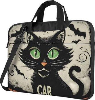 Generic Sac pour ordinateur portable de 15,6, motif chauve-souris dHalloween avec bandouli&egrave;re, housse de protection portable antichoc pour homme et femme, mul