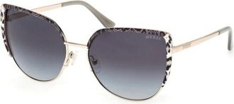 Guess Femme, Accessoires, Jaune, Taille: 59 MM Cat Eye Lunettes de soleil