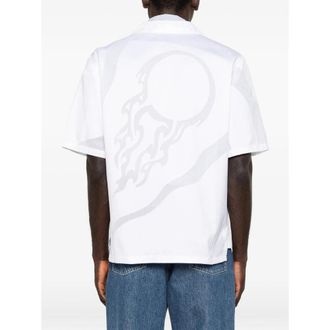 Casablanca Short-Sleeve Cotton Shirt - White