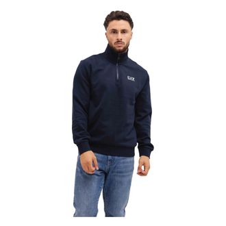 Emporio Armani 8Npm35 Quarter-Zip-Pullover - - Sweatshirts & Hoodies - Herren - Blau - S