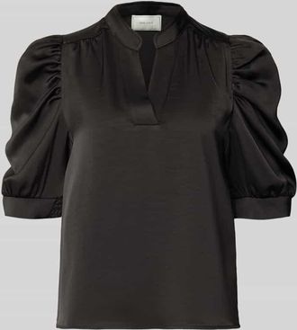 Neo Noir Regular Fit Bluse aus Satin mit Puff&auml;rmeln Modell Roella