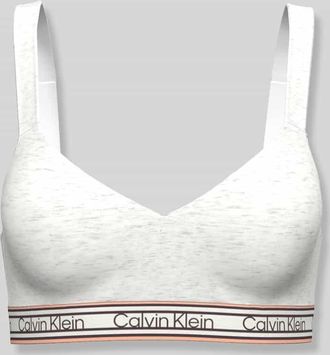 Calvin Klein Underwear Bralette aus Baumwoll-Mix mit Logo-Bund
