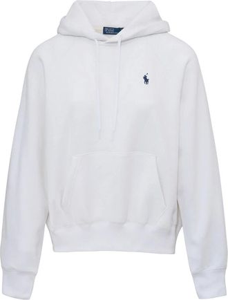 Polo Ralph Lauren Femme, Sweatshirts et sweats &agrave; capuche, Blanc, Taille: 40 FR Fleece Sweat &agrave; capuche