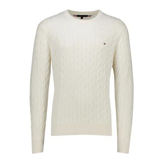 Tommy Hilfiger Wei&szlig;en Pullover - - Knitwear - Herren - Wei&szlig; - XL