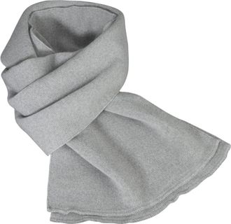 Hanseheld Strickschal aus 100% Schurwolle - Merino - Grau | Wollschal | Feinstrick Schal 100% Wolle (Merino) | Mulesingfrei | Made in Germany