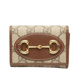 Gucci Portefeuille trifold Pre-owned en toile - Femme - Pre-owned - Beige - Taille: ONE Size
