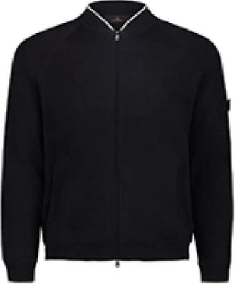 Peuterey Homme, Vestes, Noir, Taille: L Pull zipp&eacute; int&eacute;gral effet molleton