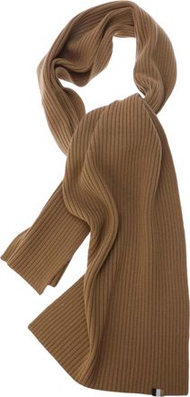 HUGO BOSS Lyarana Schal f&uuml;r Herren/Damen Unisex, gerippt (Mittelbeige)