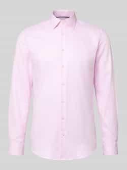 Jake*s Slim Fit Businesshemd aus reiner Baumwolle