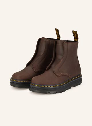 Dr. Martens Plateau-Boots Zebzag Laceless braun