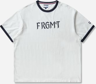 Tommy Hilfiger Men s FRGMT Logo Ringer T-Shirt Ecru