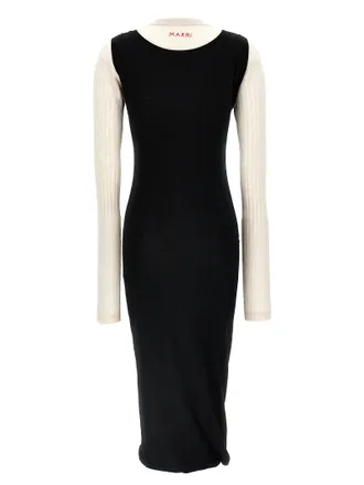 Marni Wool Multi-Layered Dress - Black