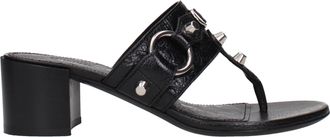 Balenciaga City Sandales Femme Cuir Noir