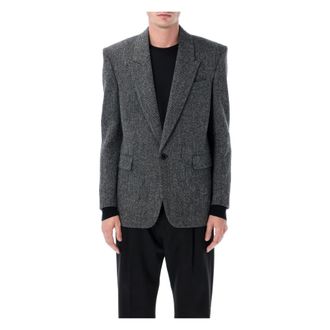Saint Laurent Herren, Jacken, Grau, LGr&ouml;&szlig;e