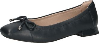 Caprice Damen Ballerinas aus Leder mit Blockabsatz, Blau (Ocean Nappa), 40 EU