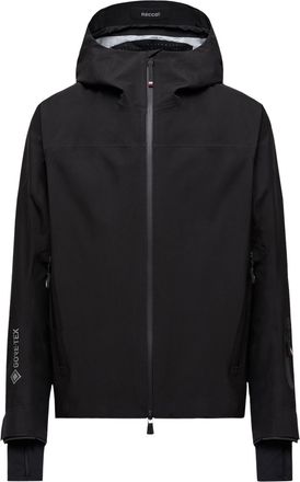 Moncler Moncler Hinterburgs Hooded Gore-tex Ski Shell Jacket, Men, Black, Size: 1