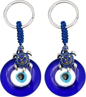 Valiclud Schl&uuml;Sselanh&auml;Nger Aus Zinklegierung Mit B&ouml;Sem Blick Design 9 Cm Stilvoller Nazar Schl&uuml;Sselbund F&uuml;R Auto B&uuml;Ro Und Zuhause Schutz Und Gl&uuml;Cksbringer