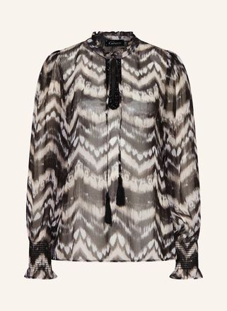 Grace Grace Blusenshirt Mit Schmucksteinen schwarz