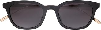 Moncler Moncler Lentis Rectangular Sunglasses, Unisex, Black, Size: 50