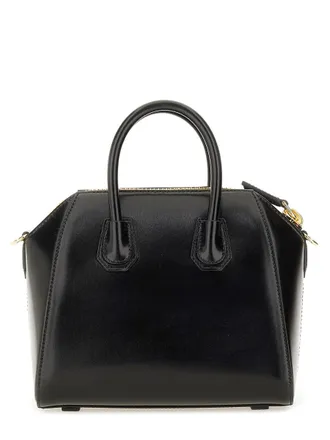 Givenchy Womens Handbag Antigona Mini Black Calf Leather Handbags Hand Bags