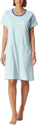 Schiesser Damen Nachthemd Bigshirt Kurzarm-Casual Essentials Chemise de Nuit, Jade_181260, 50 Femmes