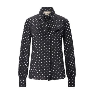 Valentino Seidenbluse mit Punkten