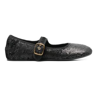 AGL Ballerinas mit Pailletten f&uuml;r Babys - - Shoes - Damen - Schwarzk - 37 EU