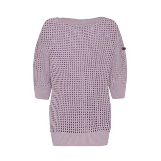 Vilebrequin Femme, Pulls, Violet, Taille: 36 FR Crochet Sweater Solid