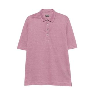 Ermenegildo Zegna Oasi Lino Polo - - Tops - Herren - Lila - L