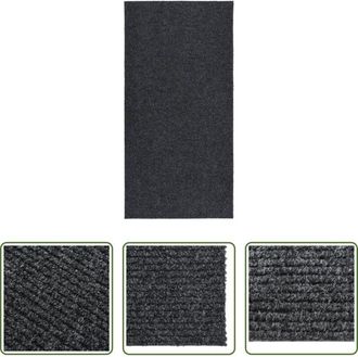 vidaXL vidaXL Bodenmatte - Schmutzfangl&auml;ufer 100x200 cm Anthrazit