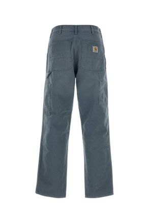 Carhartt Work in Progress Mens Air Force Bleu Canvas Single Knee Pant Cozybluestonecanvas Exterior: Cotton Pantaloni Trousers