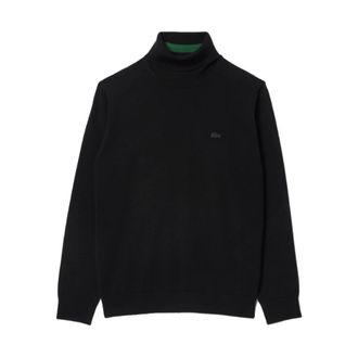 Lacoste Merinowolle Rollkragenpullover - - Knitwear - Herren - Schwarzk - S