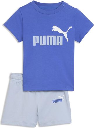 Puma Minicats Essentials T-Shirt und Shorts Set Baby, Kleidung, Blau, 12-18M