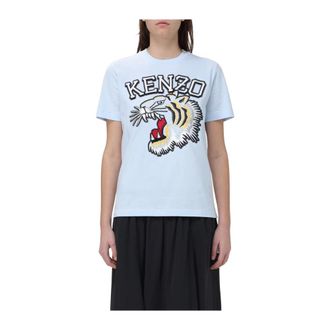 Kenzo Boxy Leicht Cropped T-Shirt - - Tops - Damen - Blau - L