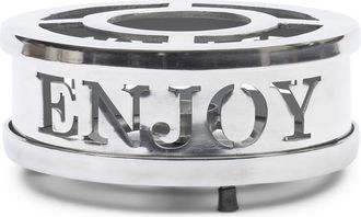 Riviera Maison Rechaud Silber, Käsefondue, Wärmepfanne, Handgefertigt - RM Enjoy Rechaud - Aluminium - (ØxH) 22x7