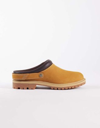 Timberland Mules de qualit&eacute; sup&eacute;rieure en nubuck - Bl&eacute;-Brown