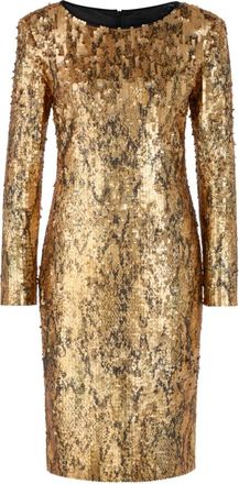 Marc Cain Gold Paillettenkleid - - Dresses - Damen - Gelb - XS