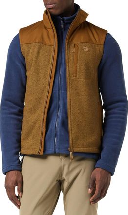 Fj&auml;llr&auml;ven Mens Buck Fleece M Sports Vest, Chestnut, XXL, 81727