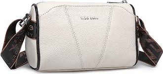 Miss Lulu Sac à Main Femme Bandoulière,Crossbody Bag Sacs à Caméra Unisexes avec Large Bandoulière Réglable PU avec Denim Style