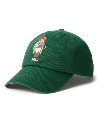 Ralph Lauren Cap aus Baumwolle mit Polo-Bear-Aufn&auml;her in