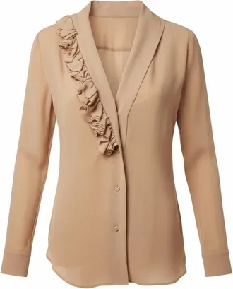 Alberta Ferretti Femme, Blouses et Chemises, Rose, Taille: 36 FR camicie poliestere