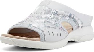 Easy Spirit Traciee Sandales pour femme, Menthe/violet/floral, 8.5 X-Wide