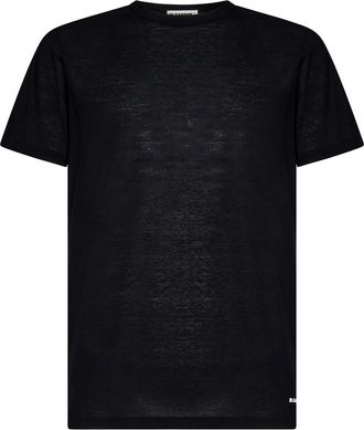 Jil Sander Rundhalspullover - Schwarz