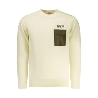Rifle Bianco Baumwolle Herren Sweatshirt