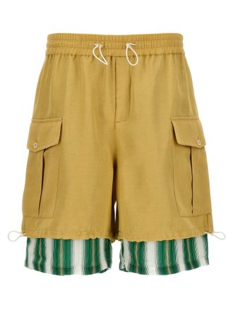 Wales Bonner Pays de Galles BORNER «ROAM Cargo» Bermuda Shorts