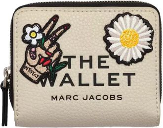 Marc Jacobs Femme, Accessoires, Blanc, Taille: ONE Size The Camp Patchwork Mini Compact Wallet
