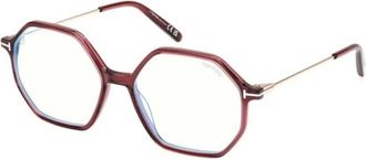 Tom Ford Femme, Accessoires, Rouge, Taille: 54 MM Optical Frame