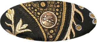 Etro Haarspange mit Logo-Plakette - - Accessories - Damen - Schwarzk - ONE SIZE