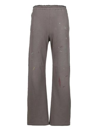 Maison Margiela Weite Jogginghose mit Farbklecks-Print - Braun